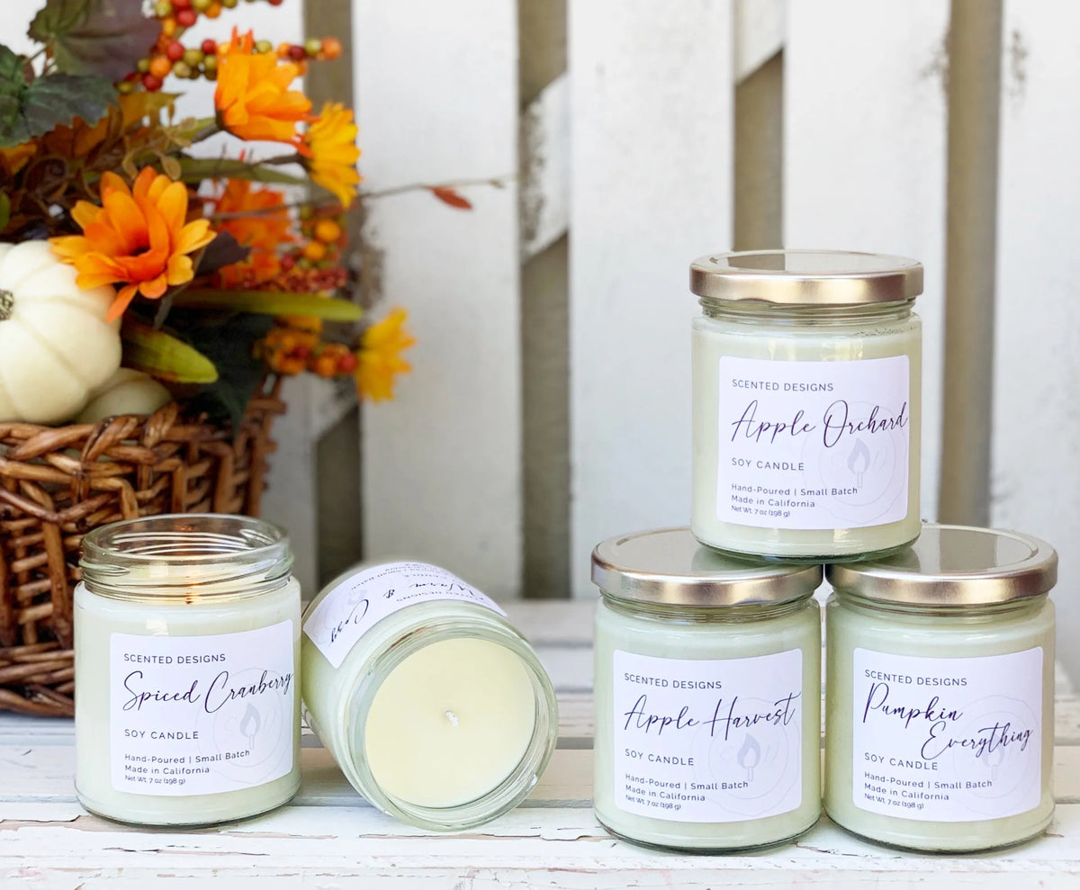 Fall Scented Candles | Fall Soy Candles | California | Scented Designs ...